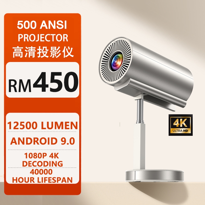 Smart Mini Projector Android 11 Full HD Projector Native 1080P 4K ...