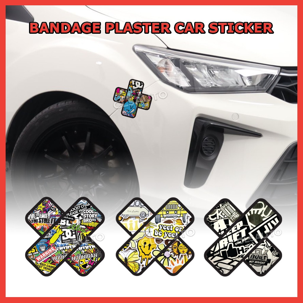 JDM Plaster Stickers Car - Variety of Designs, Waterproof, Vibrant ...
