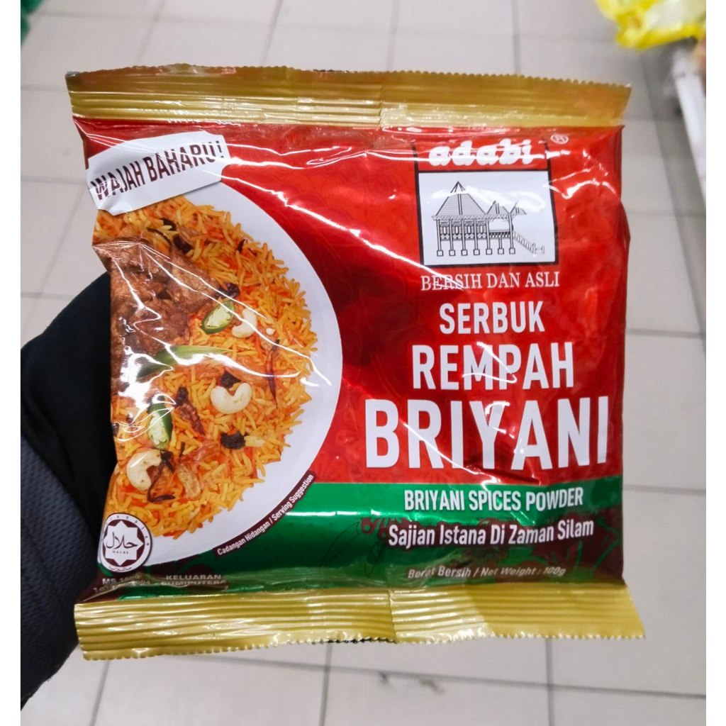 SERBUK REMPAH BRIYANI ADABI 100G READY STOK | Shopee Malaysia