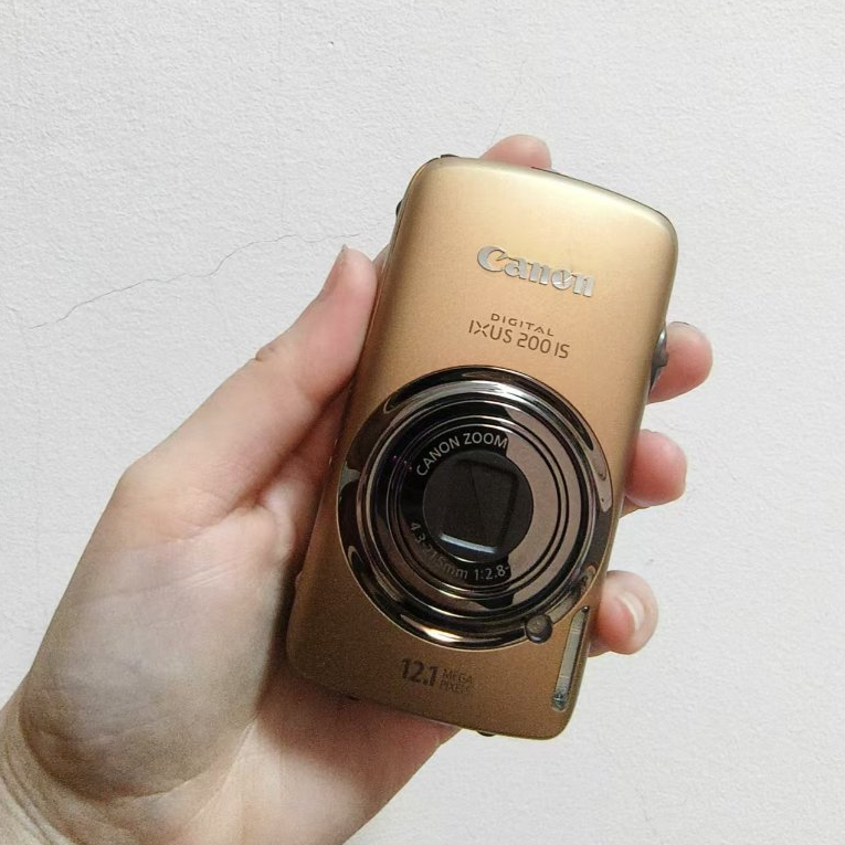 CANON CCD CAMERA IXUS 200IS (Gold) 佳能数码相机复古相机 (USED) | Shopee Malaysia
