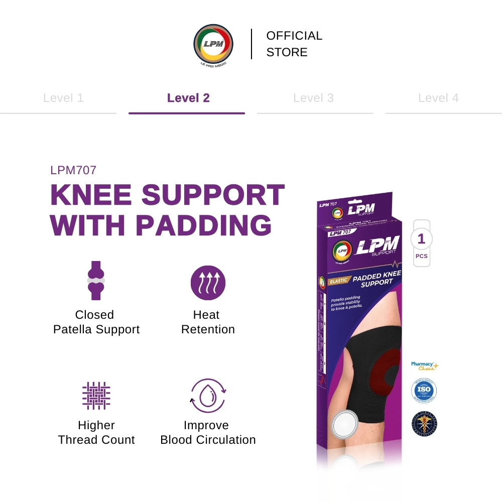 LPM Knee Guard 707 Padded Knee Support for Knee Protection & Knee Pain ...