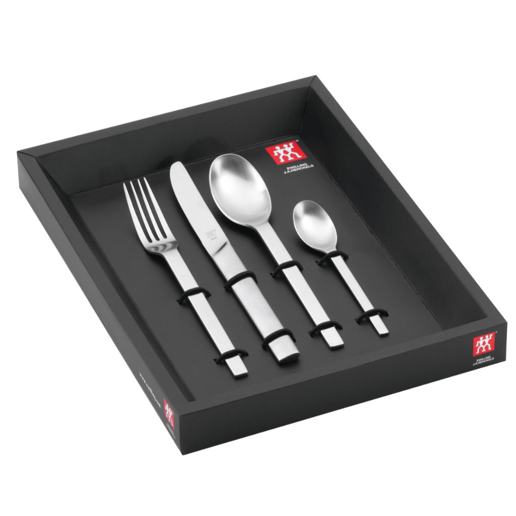ZWILLING MINIMALE 4pcs Dinner Set, Stainless Steel, Flatware, Silver ...