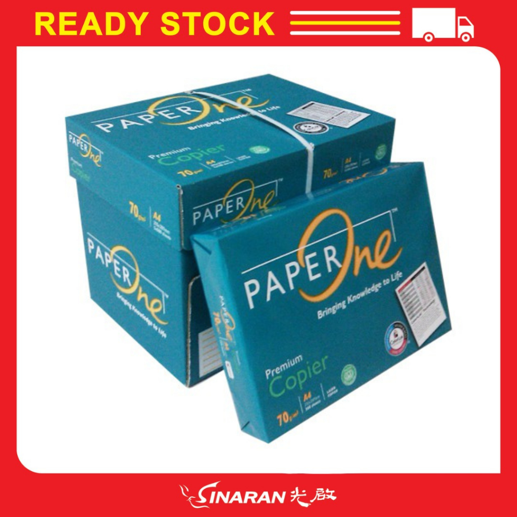 PAPER ONE A4 75GSM 500'SHEET ** GREEN PACKING A4 PAPER 1BOX/1REAM ...