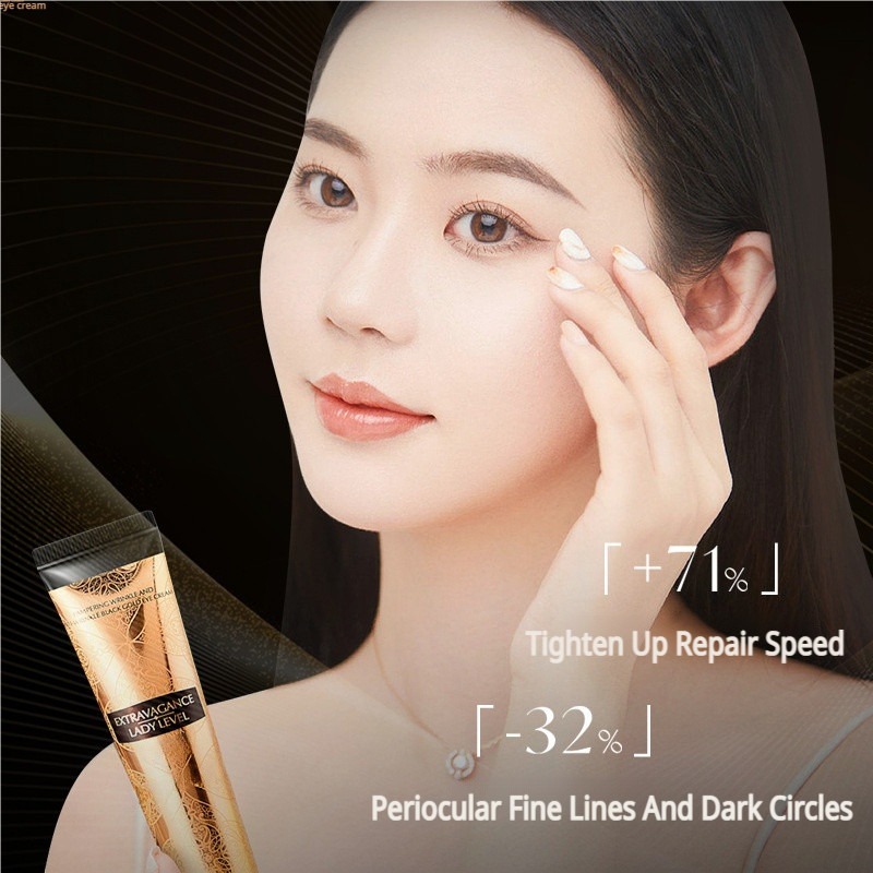 Eye Cream Wrinkle-Smoothing Anti-Wrinkle Black Gold Eye Cream Ringan ...