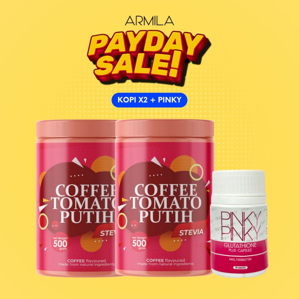 SET PUTIH MENJADI 1X PINKY PINKY + 2X KOPI TOMATO PUTIH | Shopee Malaysia