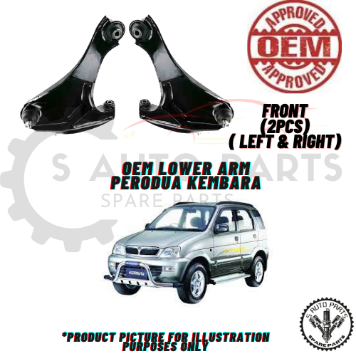 PERODUA KEMBARA FRONT LOWER ARM (SET 2PCS LEFT & RIGHT) -BRAND 100% OEM ...