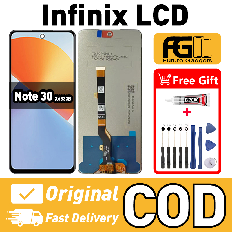 LCD INFINIX Note 30 4G X6833B Compatible For ORIGINAL LCD Skrin Touch ...