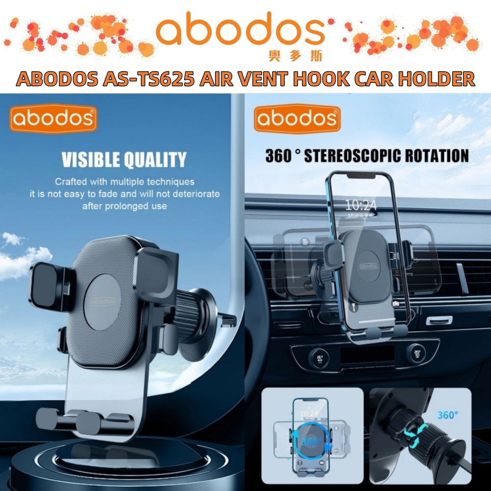 ABODOS AS-TS625 IN-CAR HOLDER AIR VENT HOOK PHONE HOLDER | Shopee Malaysia