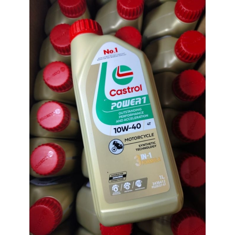 New Stock Castrol Castrol Power 1 10w40 Castrol POWER1 4T 10W-40 ...
