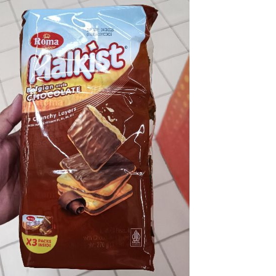 Roma Malkist Crackers Belgian Chocolate 3 x 90g | Shopee Malaysia