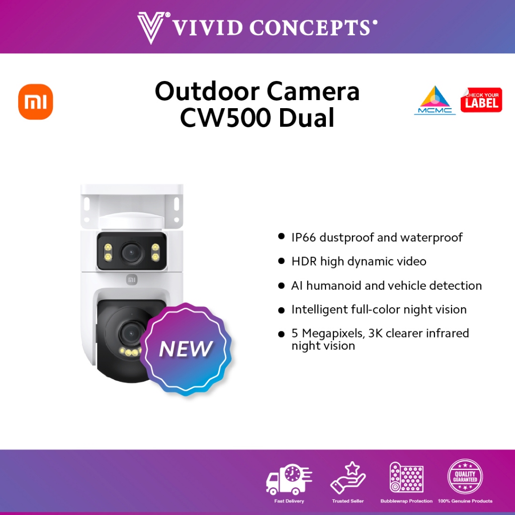 [New Arrival] Malaysia Set Xiaomi CCTV CW500 Dual | Shopee Malaysia