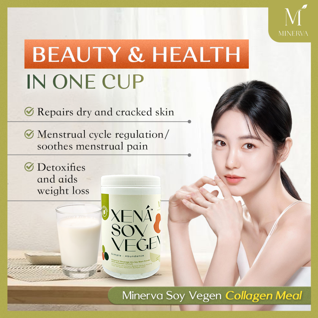 【Minerva】Soy Vegen Collagen Meal [Bottle] Skin Loose Wrinkles Dark Spot ...