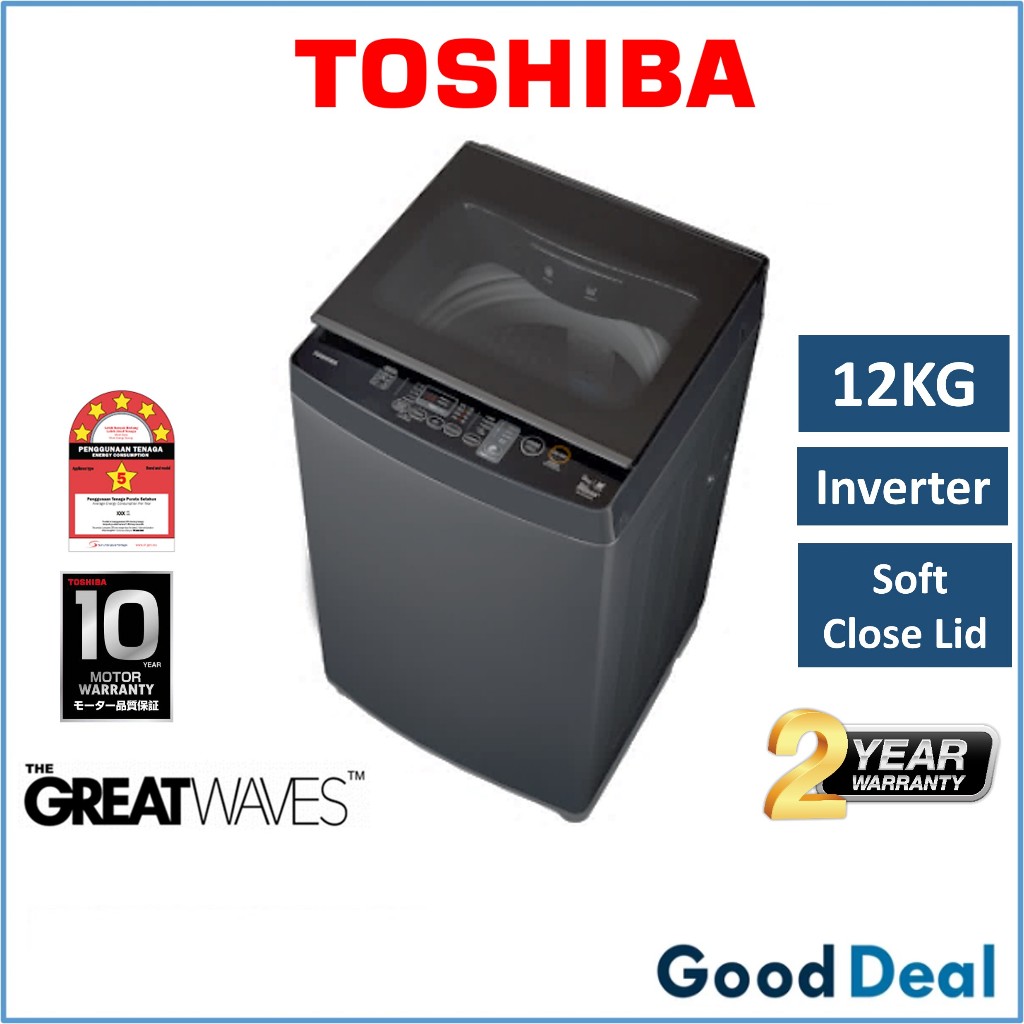 Toshiba DUK1300 Top Load 12KG 13KG 14KG 15KG 17KG Fully Auto Washing Machine Mesin Basuh ...