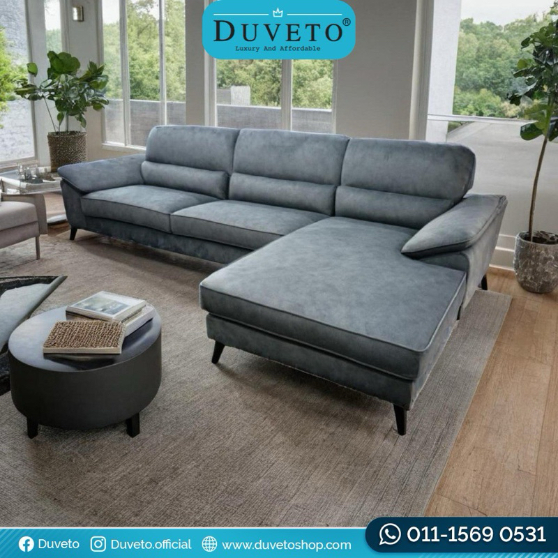 [NEW DESIGN] Jorge L-Shape Sofa 9 feet/Easy Clean/Pu Leather/Anti ...