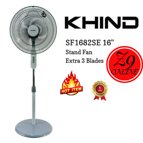 Khind Stand Fan (16 Inch) SF-1682SE | Shopee Malaysia