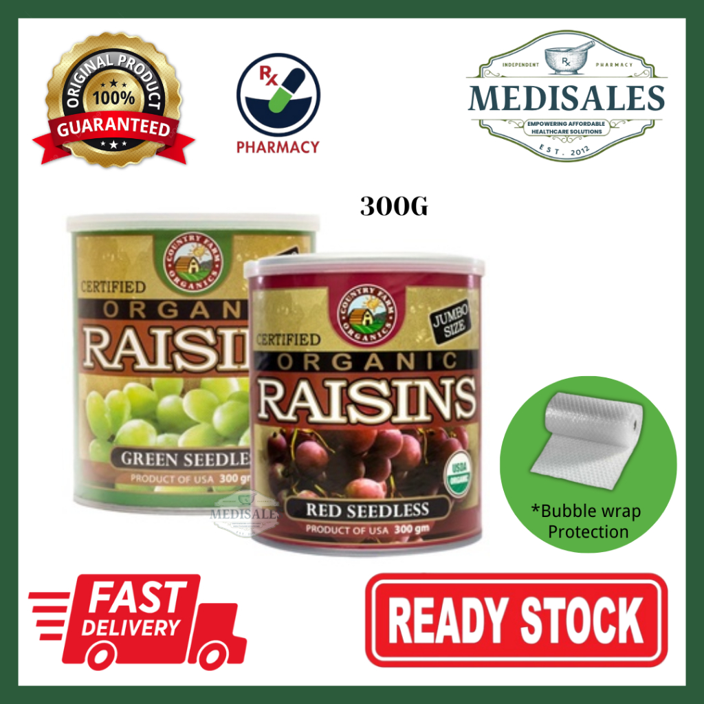 COUNTRY FARM ORGANICS RAISINS 300G ( GREEN | RED | BLACK) | Shopee Malaysia
