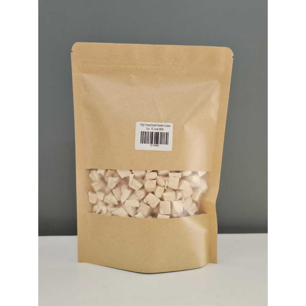 100g FREEZE DRIED CHICKEN CUBES (ZIPLOCK BAG) | Shopee Malaysia