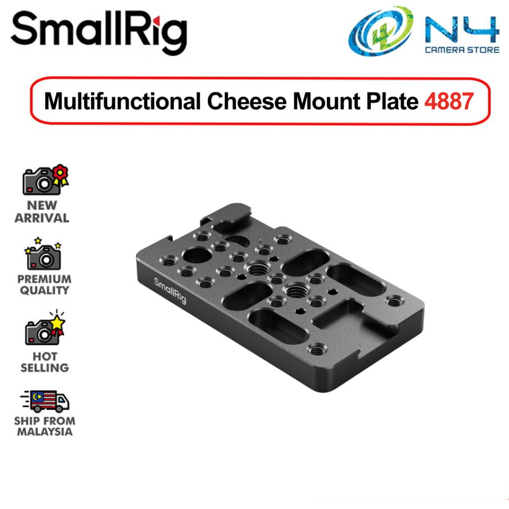 SmallRig Multifunctional Cheese Mount Plate for Cage Handles Baseplates ...