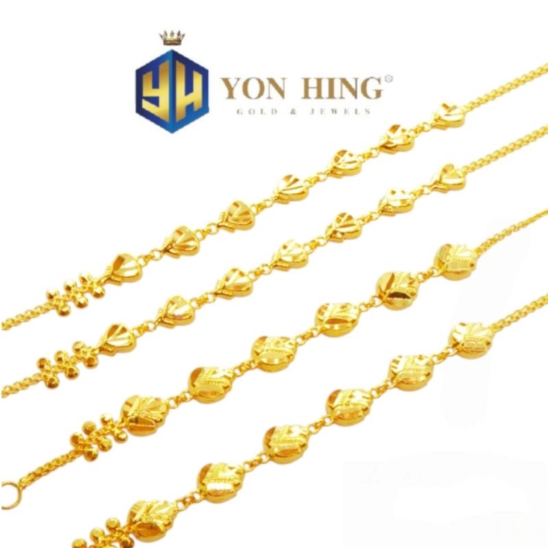 Subang Rantai Design Indian Pelbagai Emas 916 Yon Hing | Shopee Malaysia