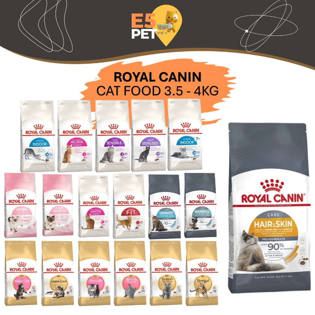 Royal Canin 4kg Original Cat Dry Food Makanan Kucing Hair & Skin RC ...