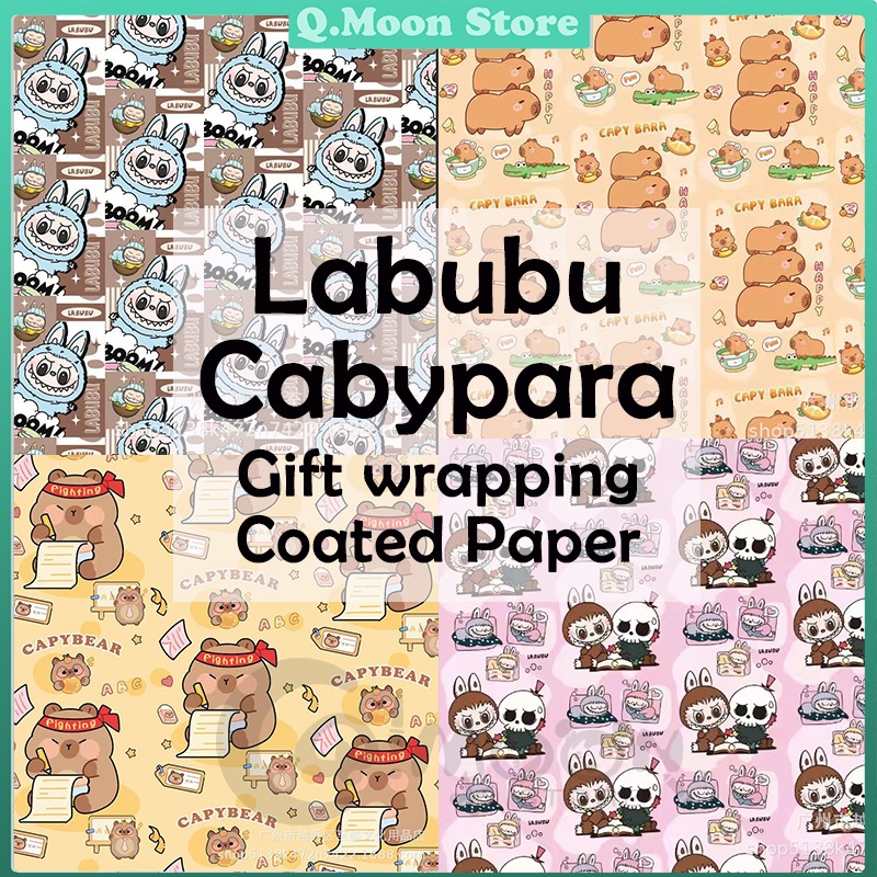 (Minimum order 5pcs ) Q Moon Store 80gsm Labubu Capybara Cute Comic ...