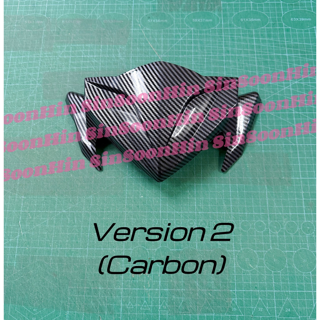SYM VF3I Visor Windshield / Cowling Lens [ BLACK / CARBON ] # cermin ...