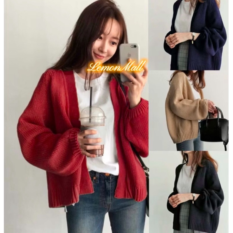 🌸Ready Stock🌸Cardigan Loose Fashion Women Knitted Sweater | Shopee Malaysia
