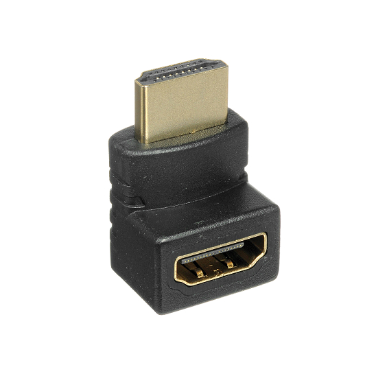 HDMI 270 Degree Upward Right Angle HDMI Male to Female Gold Plated Connector Adapter | Shopee ...