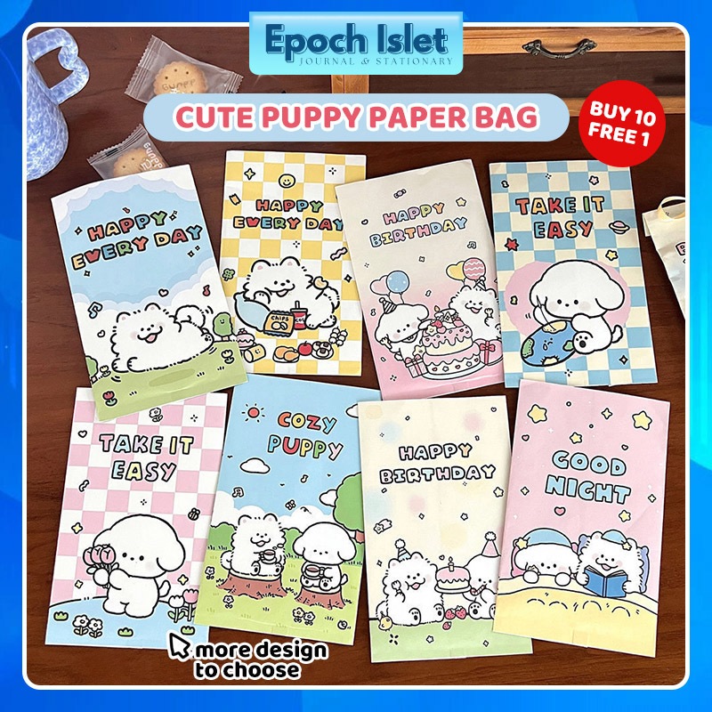 [Epoch Islet] Cartoon Cute Puppy Gift Bag Gifts Paper Bag Packaging Bag ...