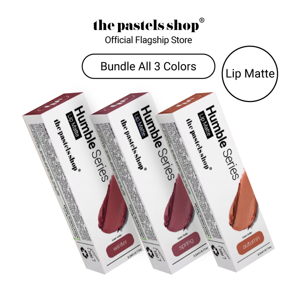 (BUNDLE DEALS) THE PASTELS SHOP Humble Series Lip Matte (All 3 Colors ...