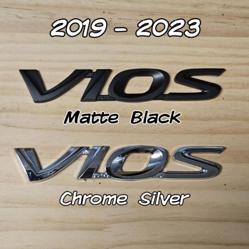 Toyota Vios 2019 2020 2021 2022 2023 Rear Emblem Logo Matte Black ...