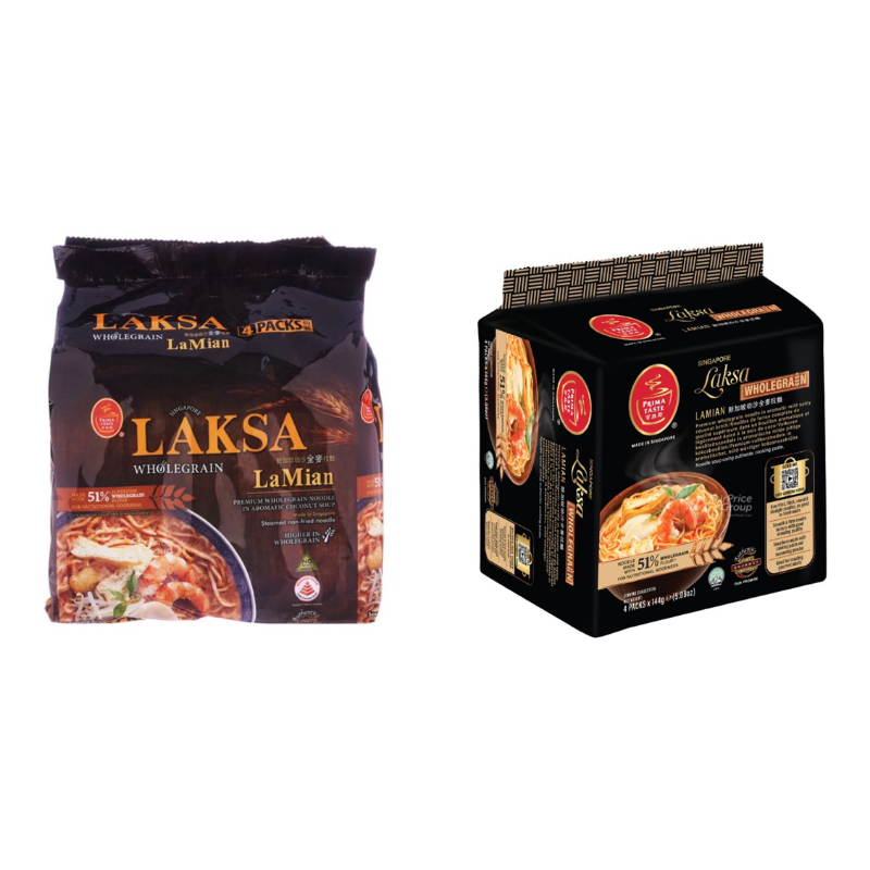 Prima Taste Wholegrain La Mian Ramen Laksa Singapore Laksa | Shopee ...