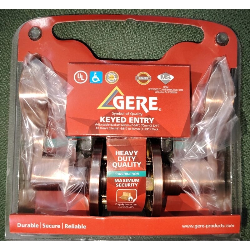 Gere Lever Lock Tubular Lock Lock Set Tubular Lever Lock | Shopee Malaysia