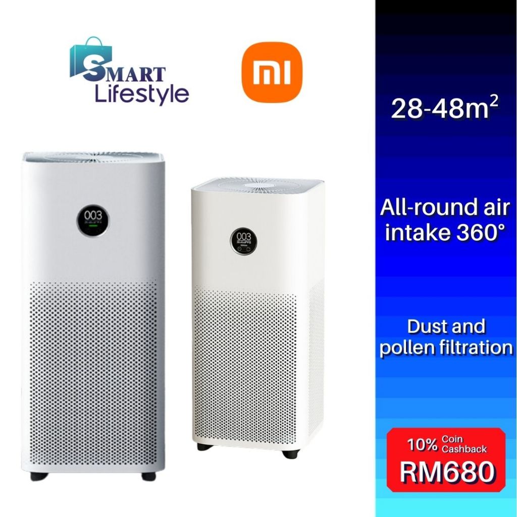 Xiaomi Smart Air Purifier 4 with Filter Replacement Reminder AC-M16-SC ...