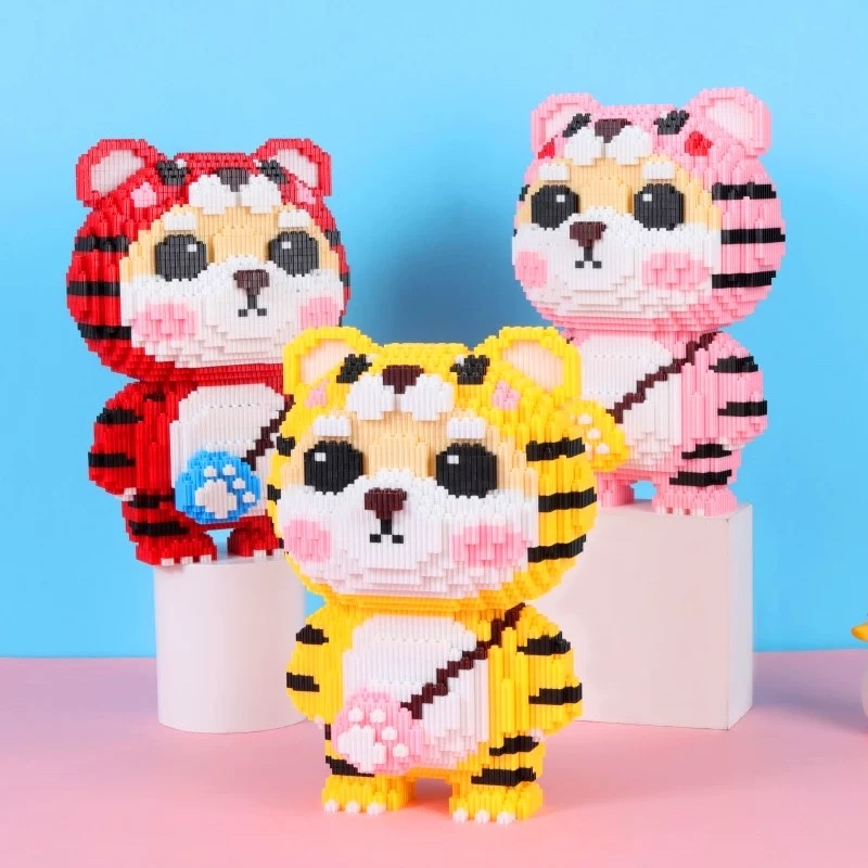 30cm Tiger Bear Connect Brick Block Building Toys Gift | Shopee Malaysia