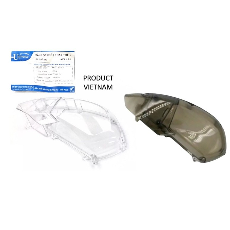 AIR FILTER COVER CLEAR TRANSPARENT TINTED VIETNAM NVX V1 AEROX V1 ...