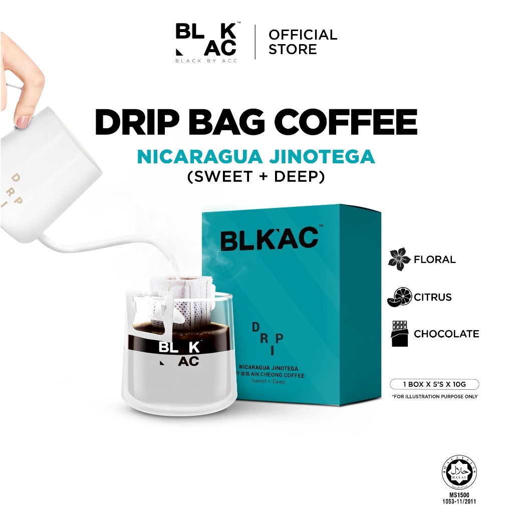BLKAC Beg Kopi Drip - Nicaragua Jinotega (10 g X 5 Sachets)_blackbyacc | Shopee Malaysia