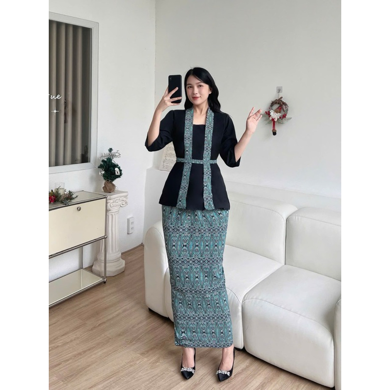 Borneo Set Kebaya Modern Corak Sabah/Sarawak | Shopee Malaysia