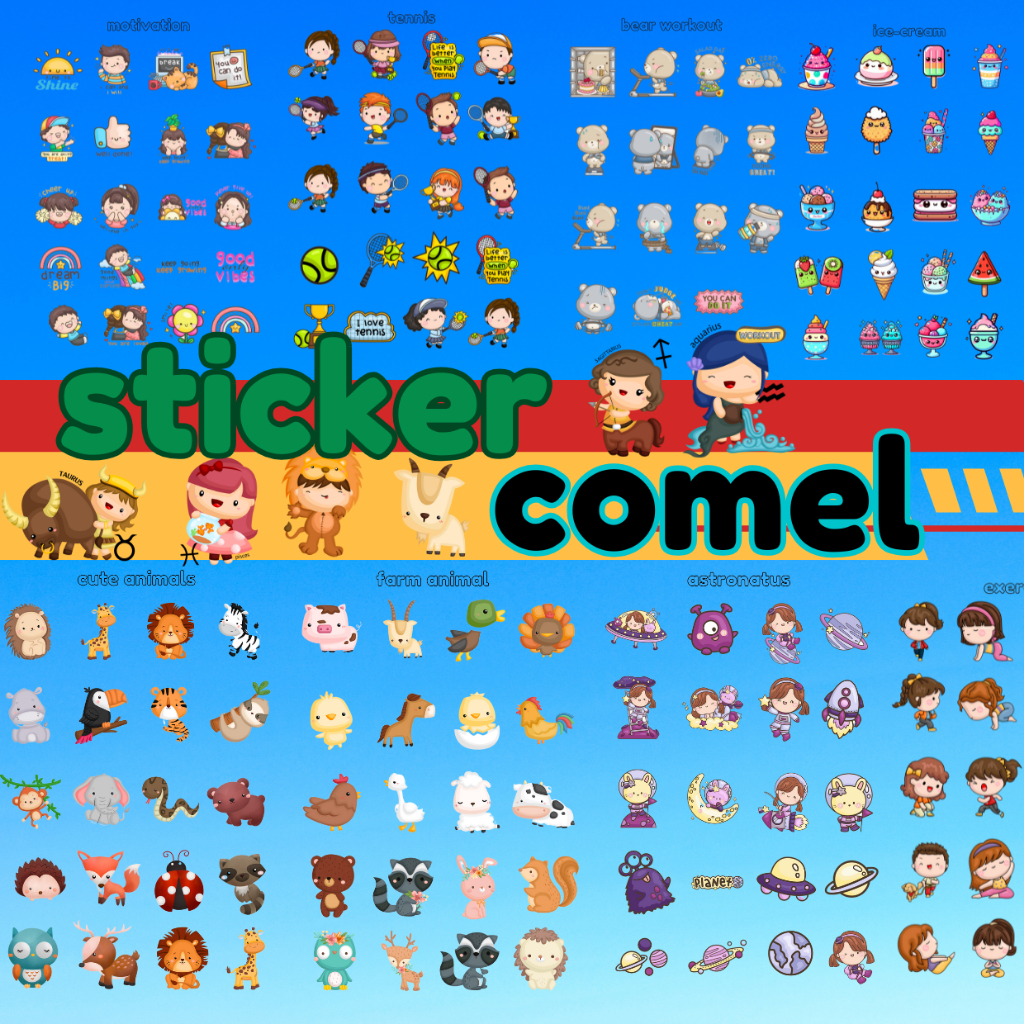 Sticker Murah Comel 20 Design Tema Menarik Untuk Anak Anak | Shopee ...