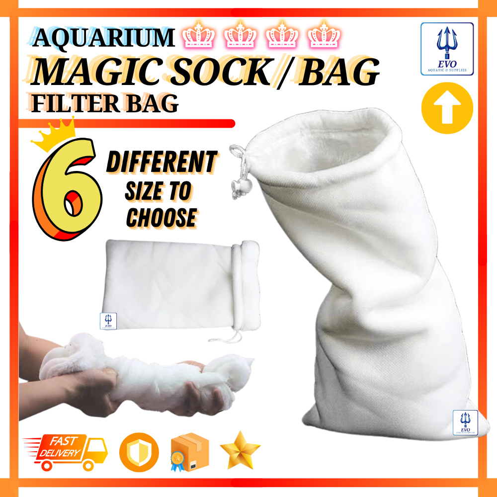 🔥Ready Stock🔥Aquarium Magic Filter Sock Durable Polyester Fiber Felt ...