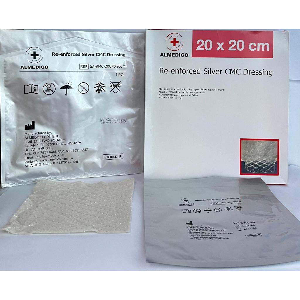 Silver Re-enforced CMC / Reinforce Silver CMC (Hydrofiber Dressing ...