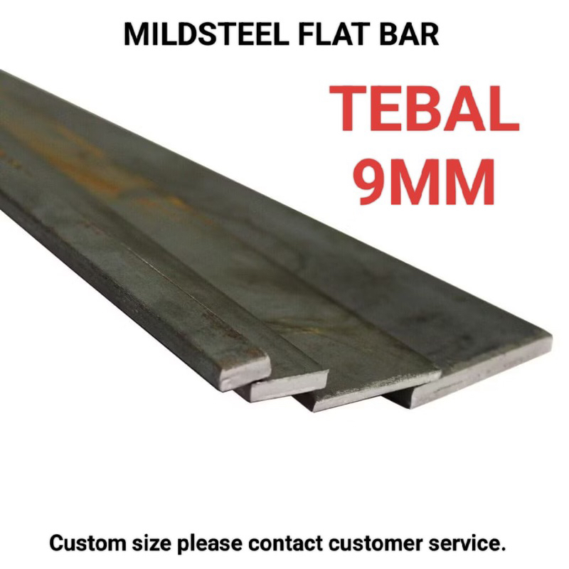 Tebal 9MM thk / Mild Steel Flat Bar / MS FLAT BAR (BESI) | Shopee Malaysia