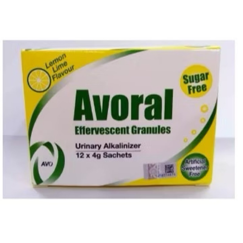 G1-Ready Stock Avoral Effervescent Granules Urinary Alkalinizer 12 x 4g ...