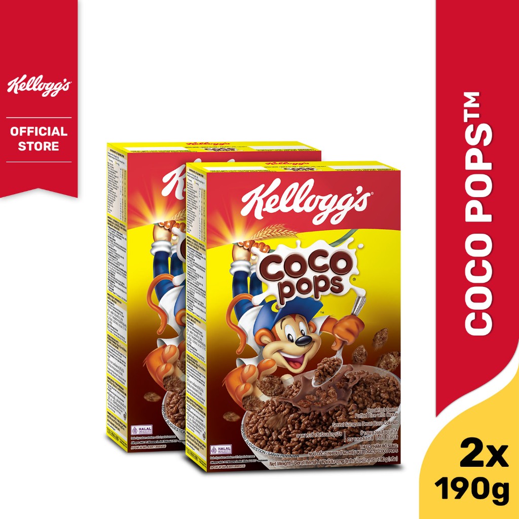 Kellogg's Coco Pops Kids Cereal 190g | Shopee Malaysia