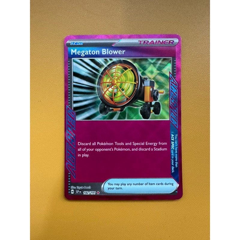Megaton Blower 182/191 | Ace Rare | SV08 Surging Sparks [Pokemon TCG ...