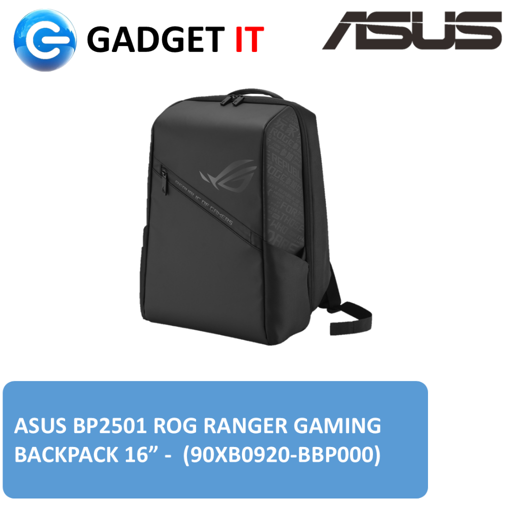 ASUS BP2501 ROG RANGER GAMING BACKPACK 16” - (90XB0920-BBP000) | Shopee ...
