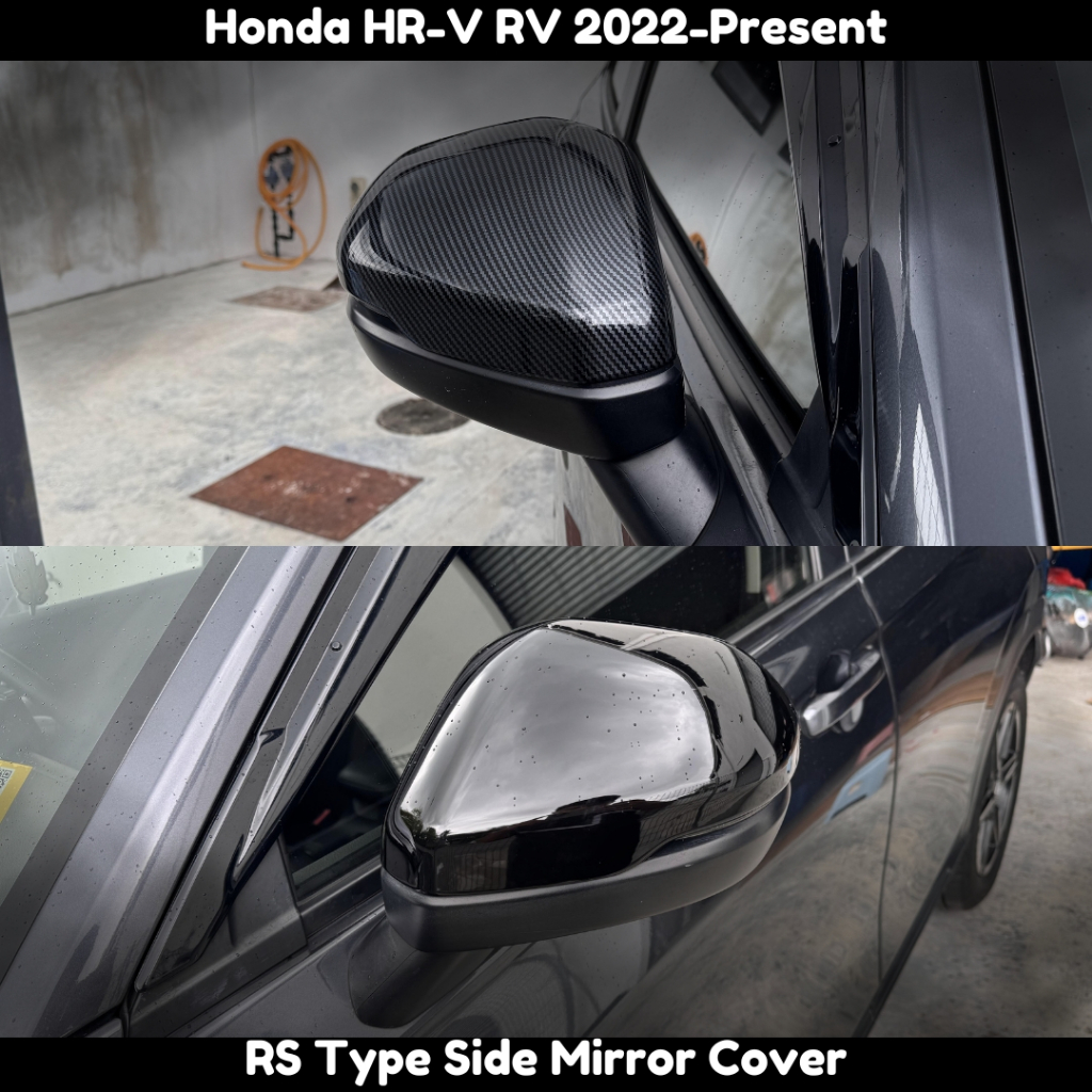 Honda HRV HR-V RV 2022-2024+ Carbon Trim&Glossy Black RS Type Side ...