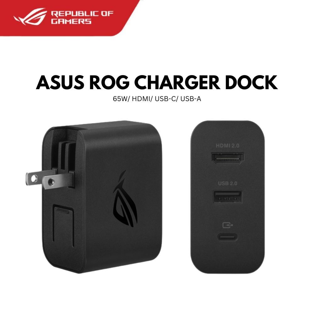 ASUS ROG CHARGER DOCK - 65W/ HDMI/ USB-C/ USB-A | Shopee Malaysia