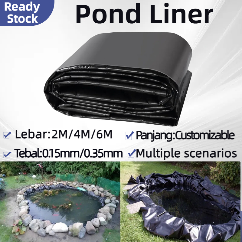 Pond Liner 0.15mm/0.35mm Plastic PE Film kolam ikan kolam canvas ikan ...