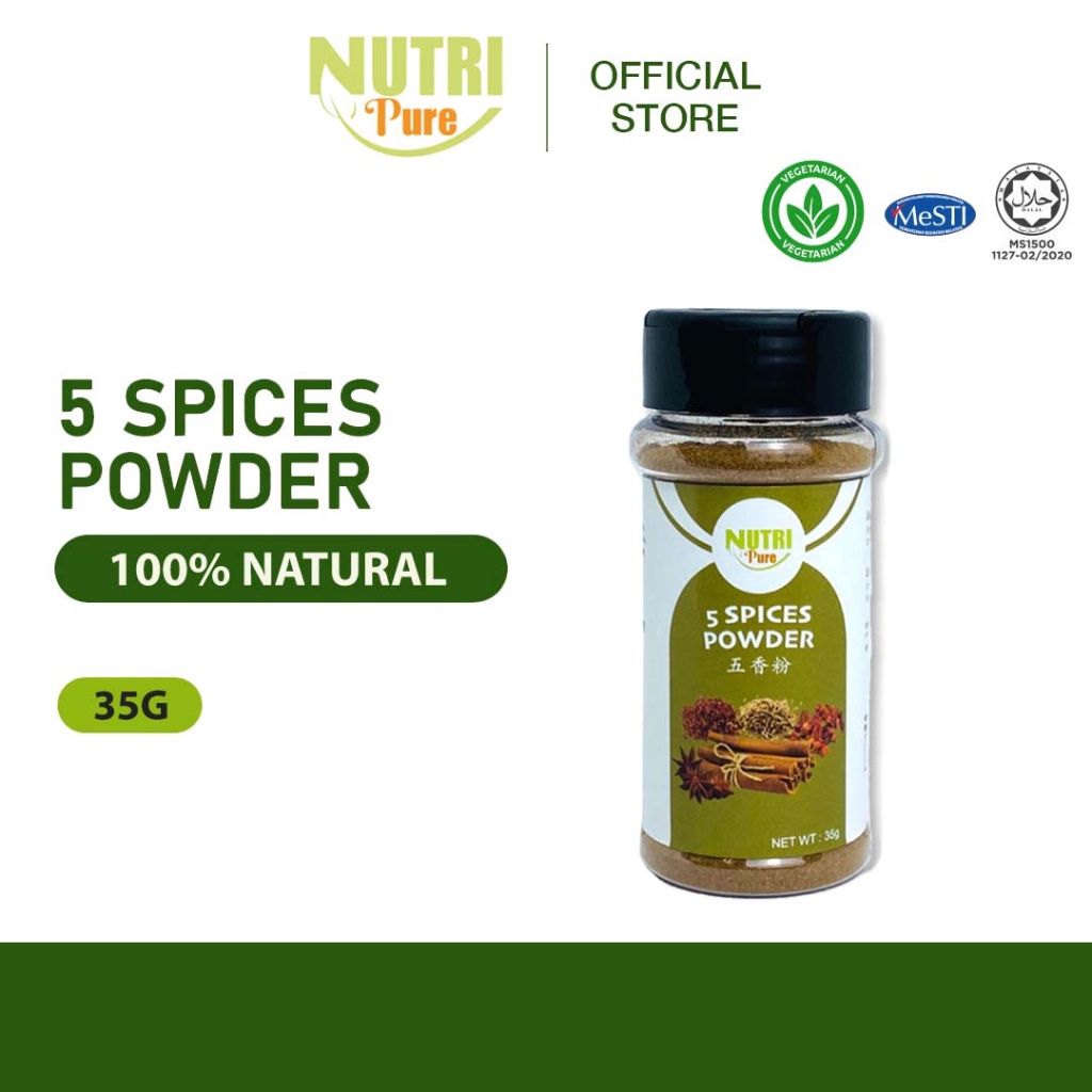 Nutri Pure 5 Spices Powder 35g | Serbuk Perasa Lima Rempah (Halal ...